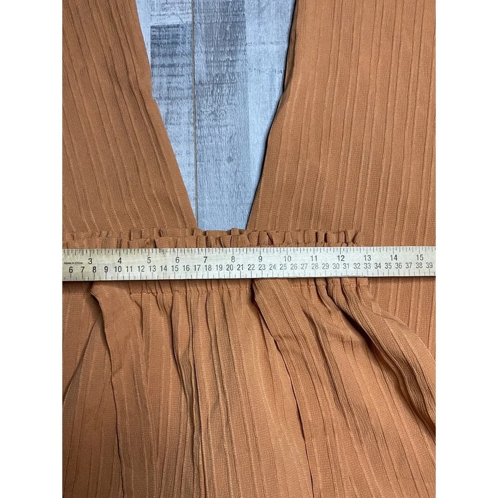 SHEIN | Pants & Jumpsuits | Shein Womens Large Ginger Brown Wide Leg ...